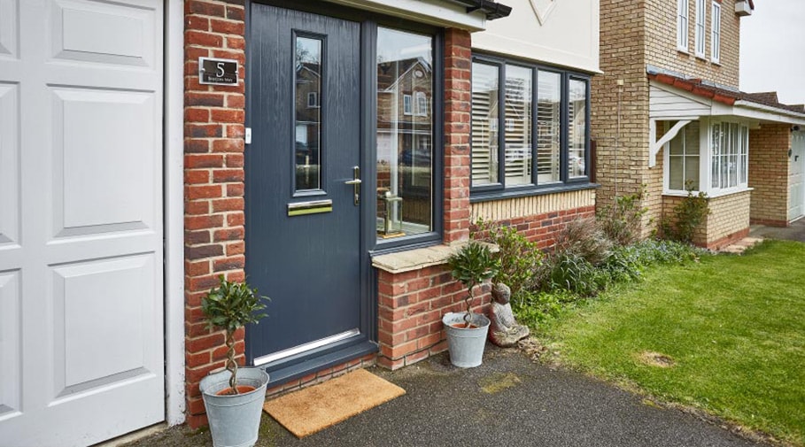 Grey Front Doors - Modern Grey Composite Doors | Anglian Home